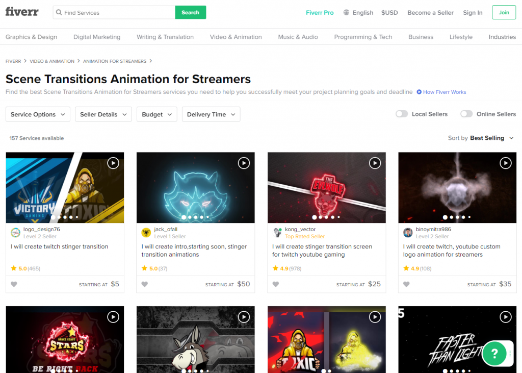Stream Transitions - Free & Premium Stingers for Streamers