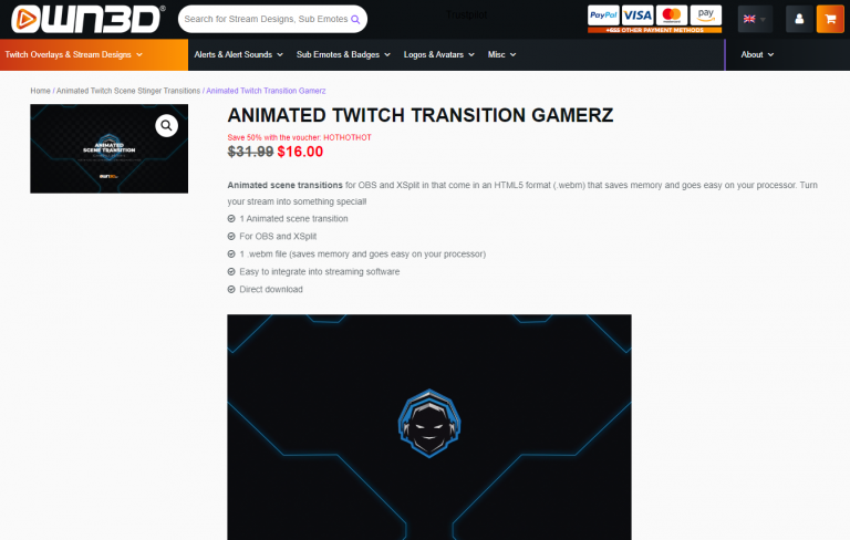 Stream Transitions - Free & Premium Stingers for Streamers