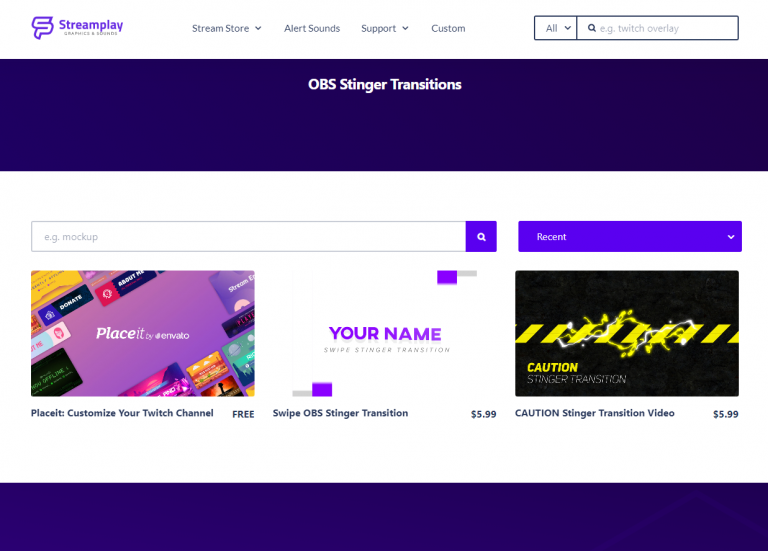 Stream Transitions - Free & Premium Stingers for Streamers